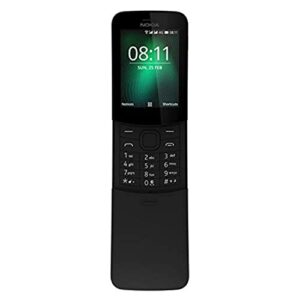 nokia 8110 (ta-1059) 512mb / 4gb 2.45-inches factory unlocked, international stock (black)