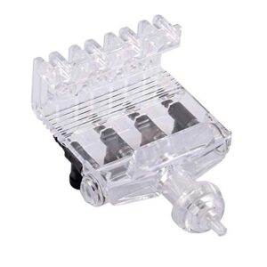 COMOK 4-Way Aquarium Air Check Flow Control Swtich Gang Valve