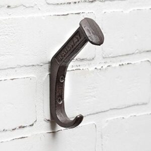 ctw home collection railroad spike wall hook,box of 4