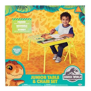 Jurassic World Table & Chair Set Kids Table, 20" L x 20" W x 16.4" H