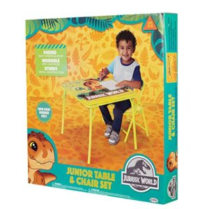 Jurassic World Table & Chair Set Kids Table, 20" L x 20" W x 16.4" H