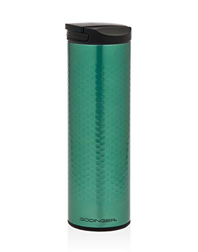 Travel Mug Flip Top Beverage Tumbler – Green - 17 oz