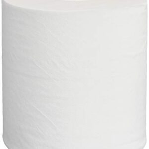 AmazonCommercial 1-Ply White Hardwound Paper Towels|Bulk for Business|High Capacity Roll|Compatible with Universal Dispensers|FSC Certified|800 Feet per Roll, Pack of 6