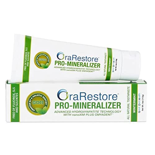 Pro-Mineralizer Toothpaste - Nano Hydroxyapatite & Enamel Support Toothpaste w/Xylitol Aloe Vera & Sea Salt - Anti Cavity & Fluoride Free NanoHydroxyapatite Toothpaste - Dentist Formulated Toothpaste