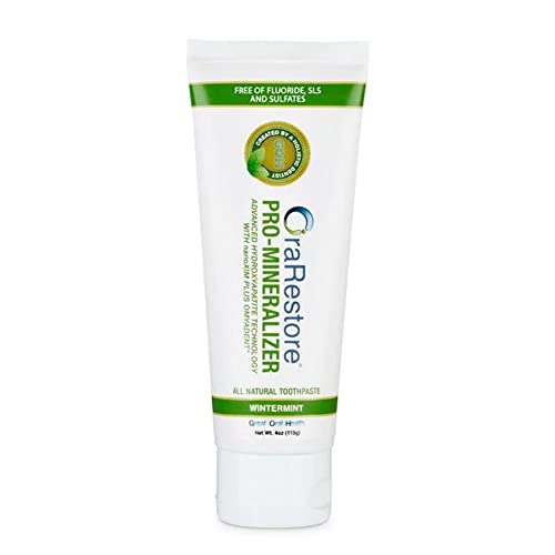 Pro-Mineralizer Toothpaste - Nano Hydroxyapatite & Enamel Support Toothpaste w/Xylitol Aloe Vera & Sea Salt - Anti Cavity & Fluoride Free NanoHydroxyapatite Toothpaste - Dentist Formulated Toothpaste