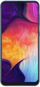 samsung galaxy a50 a505g 64gb duos gsm unlocked phone w/triple 25mp camera - (international version, no warranty) - blue