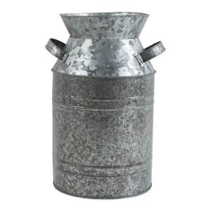 dii galvanized metal decor, rustic farmhouse, milk can, silver