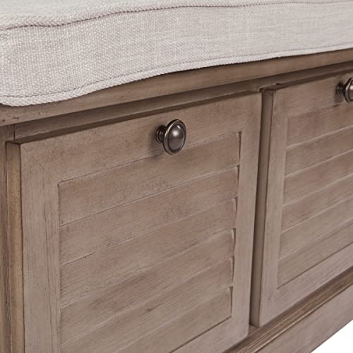 OSP Home Furnishings Dover Bench Antique Grey