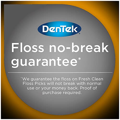 DenTek Fresh Clean Floss Picks, For Extra Tight Teeth, 75 Count, 3 Pack