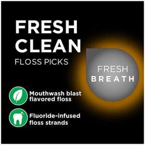 DenTek Fresh Clean Floss Picks, For Extra Tight Teeth, 75 Count, 3 Pack