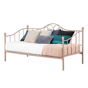 South Shore Savannah Twin Metal Daybed (39"), Pink Blush