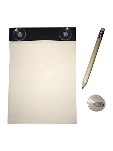 HealPT Waterproof Shower Notepad with Pencil - Shower Notebook with Waterproof Paper