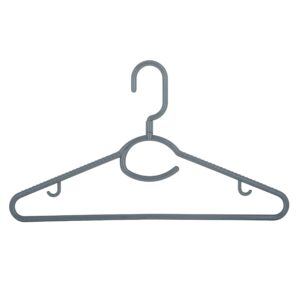 woolite swivel neck 5 pack in grey hangers gray