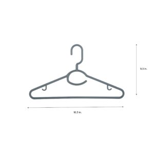 WOOLITE Swivel Neck 5 Pack in Grey Hangers Gray