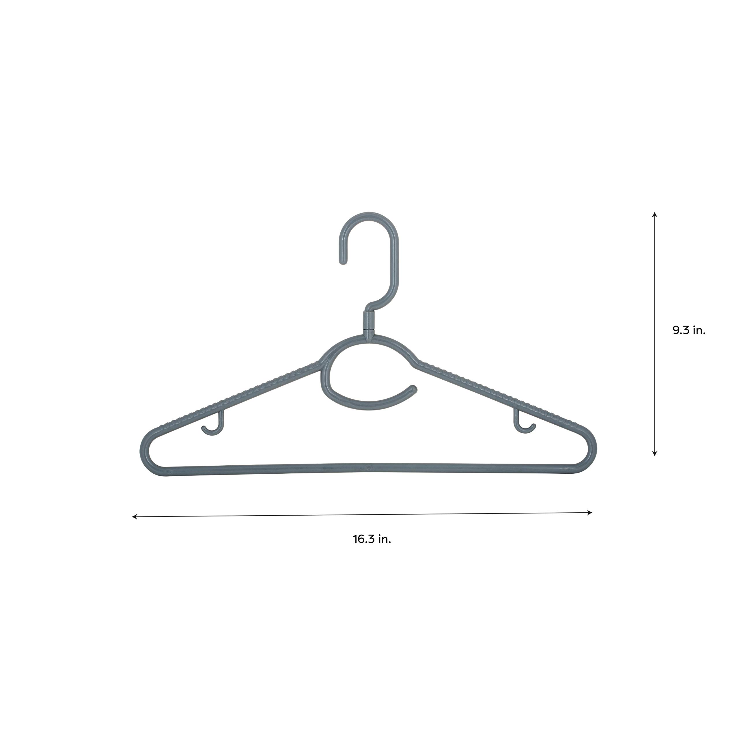 WOOLITE Swivel Neck 5 Pack in Grey Hangers Gray