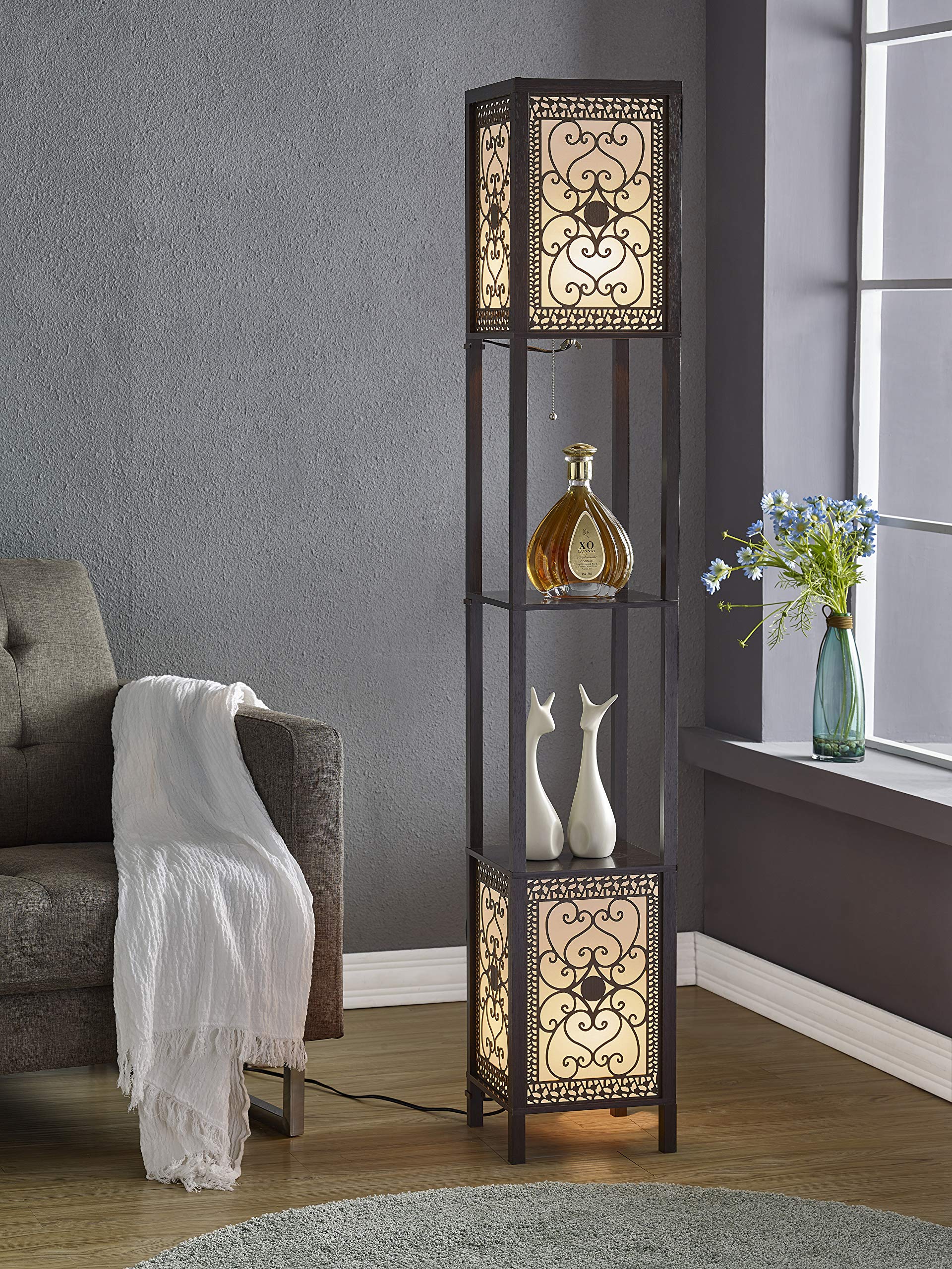 Artiva USA "Infinity Heart 2-Light Shelf Floor lamp