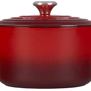 Le Creuset Enameled Cast Iron Signature Deep Round Oven, 5.25qt., Cerise