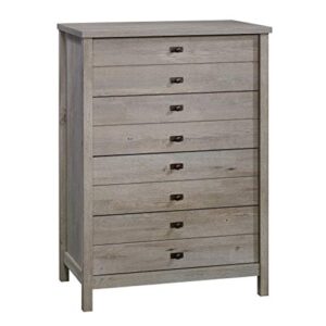 sauder cottage road dresser, l: 32.44" x w: 19.29" x h: 44.92", mystic oak finish