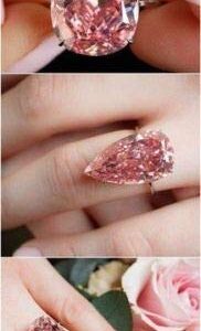 Opal Jewelry Womens Fashion Rose Gold Pear Cut Ring Eternity Pink Sapphire Waterdrop Jewelry (7)