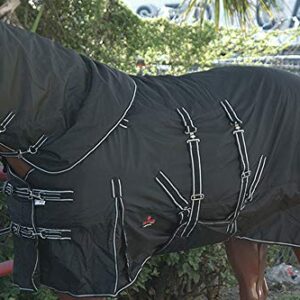 HILASON Medium 1200D Winter Waterproof Horse Neck and Body Blanket -72 Inches | Horse Blanket | Horse Blankets for Winter Waterproof | Horse Turnout Blanket | Horse Turnout