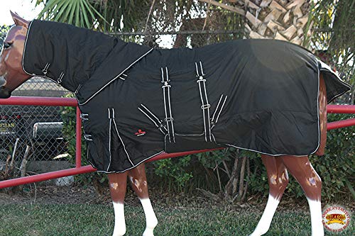 HILASON Medium 1200D Winter Waterproof Horse Neck and Body Blanket -72 Inches | Horse Blanket | Horse Blankets for Winter Waterproof | Horse Turnout Blanket | Horse Turnout