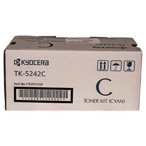 oem kyocera mita tk-5242c (1t02r7cus0) toner ctg, cyan, 3k yield