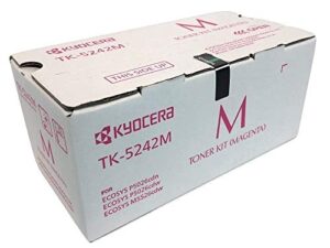 oem kyocera mita tk-5242m (1t02r7bus0) magenta toner ctg, 3k yield