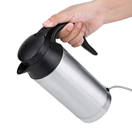 750ml Heated Travel Mug- Stainless Steel Car Water Heating Cup Car Cigarette Lighter DC12V Boiling Water Cup