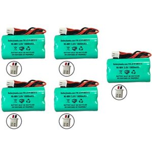 (5 pack) 3.6v 1800mah ni-mh solar light battery pack replacement for emergency/exit light unitech ni-mh aa1800mah 3.6v aa nimh 1800 mah