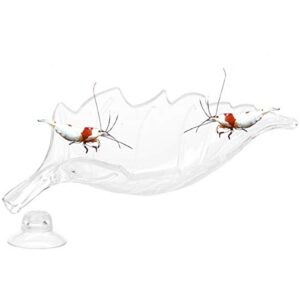 jzmyxa shrimp feeding dish shrimp feed dish leaf shaped bowl