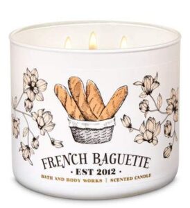 bath & body works french baguette scented 3-wick candle 14.5 oz