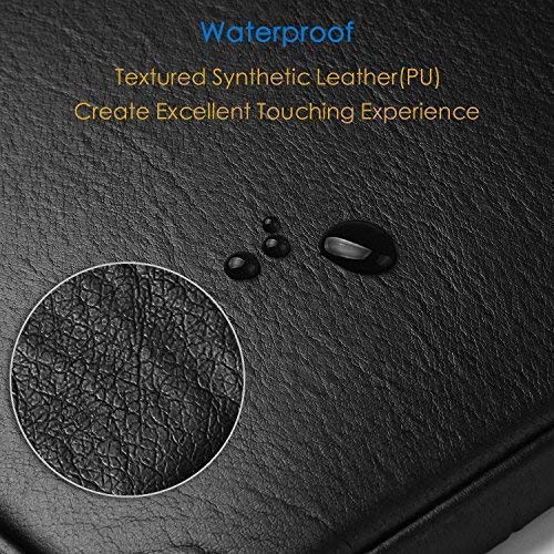 CCPK 13" Laptop Sleeve Cover Compatible with New MacBook Pro M1 Chip A2338 Mac Air 13 Inch 2020 Accessories A2337 A2289 A1989 A1932 2018 2019 13.3 Inch Waterproof Carrying Case Bag PU Leather, Black