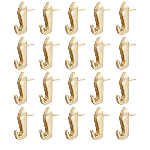 20 Pieces High-Heeled Shoes Shape Pushpin Hooks Zinc Alloy Push Pin Hanger Hooks Gold