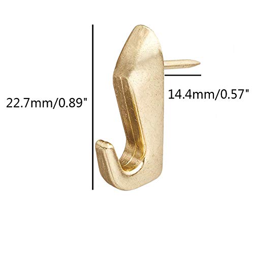 20 Pieces High-Heeled Shoes Shape Pushpin Hooks Zinc Alloy Push Pin Hanger Hooks Gold