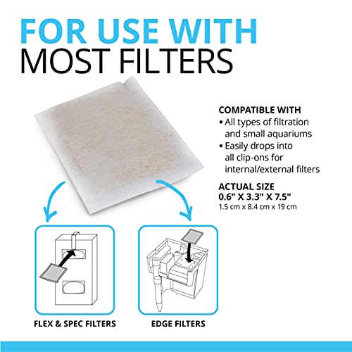 Fluval ClearX Filter Media Insert, Replacement Aquarium Filter Media, 4-Pack, A1336