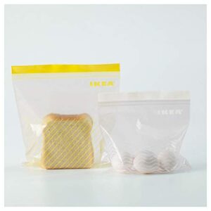 IKEA Istad Plastic Freezer Bag, Yellow/White