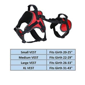 Doggie Stylz Multi-Functional Full-Body Lifting Dog Harness Vest, Designed for Front-Only, Rear-Only or Full-Body Dog Lifting