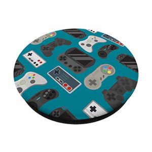 Gaming Controller Pattern For Game Gamer Lover Gift PopSockets PopGrip: Swappable Grip for Phones & Tablets