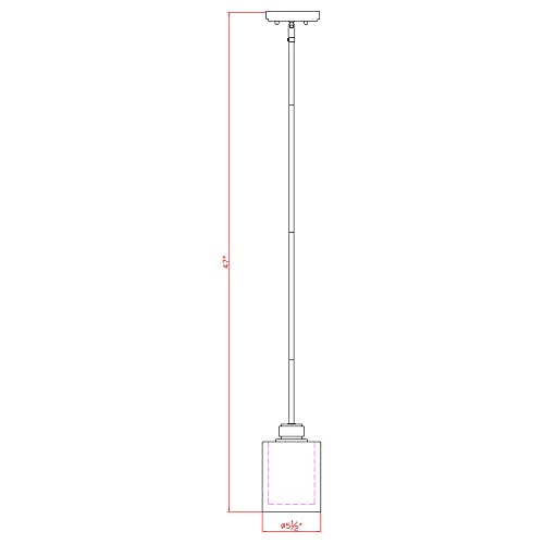 Design House 587345 Oslo Traditional 1-Light Integrated LED Indoor Dimmable Mini Pendant with Double Glass Shade for Bathroom Kitchen Island Bar, Satin Nickel