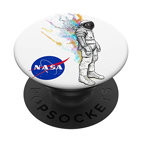 NASA Logo Astronaut Flames PopSockets PopGrip: Swappable Grip for Phones & Tablets