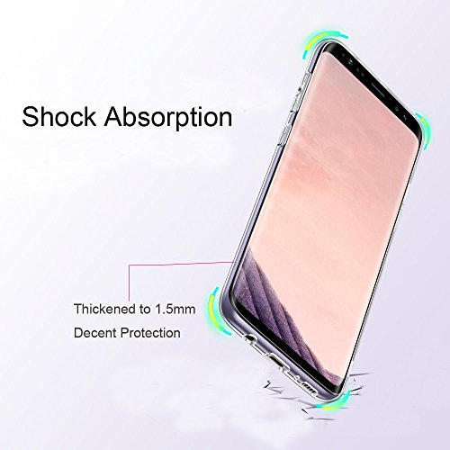 Unov Galaxy S9 Case Clear with Design Soft TPU Shock Absorption Slim Embossed Floral Pattern Protective Back Cover for Galaxy S9 (Flower Bouquet)