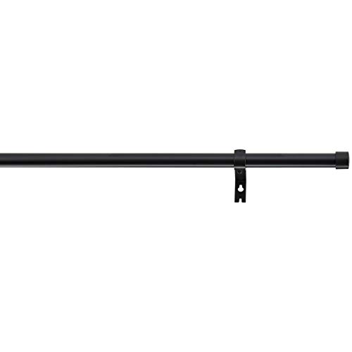 Amazon Basics 1" Curtain Rod 36 - 72", Black