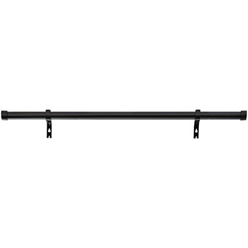 Amazon Basics 1" Curtain Rod 36 - 72", Black