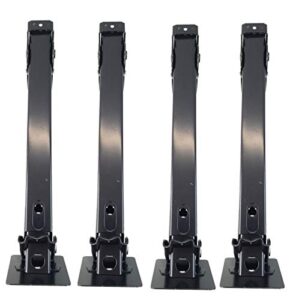 class a customs | 4 pack long 1,000 lb. capacity rv cargo trailer telescoping swing down jacks 16" - 22.5" extended 1319410-1622-4pk