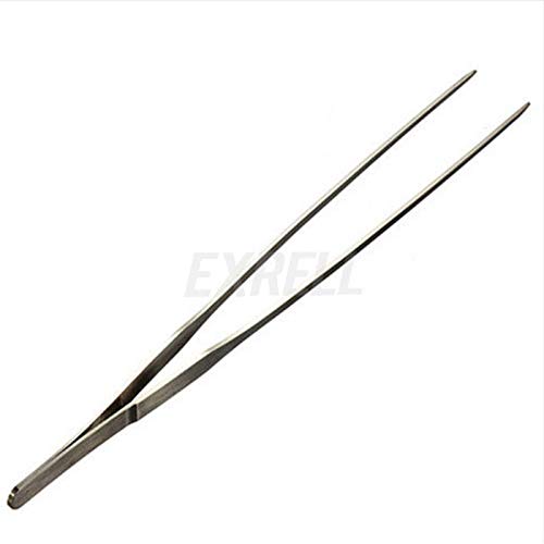 Faironly 27cm Stainless Steel Aquarium Tank Plant Pruning Long Straight Tweezer Clip Scissor