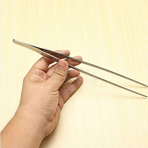 Faironly 27cm Stainless Steel Aquarium Tank Plant Pruning Long Straight Tweezer Clip Scissor