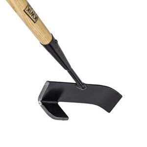 kwik edge tool - garden edger weeder - soil cultivator - hoe long handle grass flower backyard gardening tool