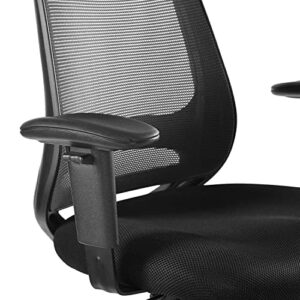 Modway Forge Mesh Adjustable Swivel Computer Desk Office Chair In Black