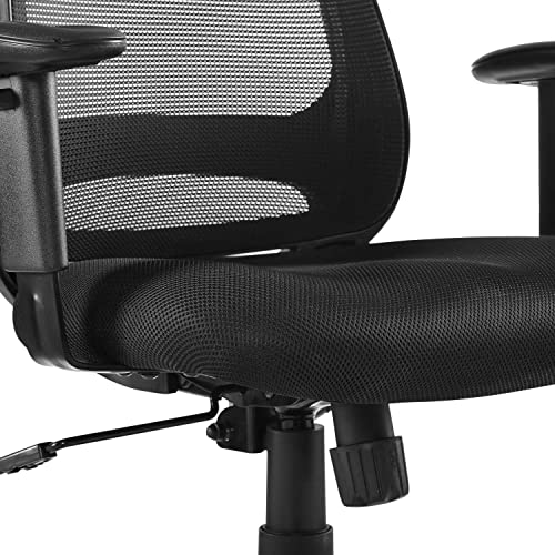 Modway Forge Mesh Adjustable Swivel Computer Desk Office Chair In Black