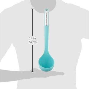 KitchenAid Silicone Ladle, 13 inches, Aqua Sky